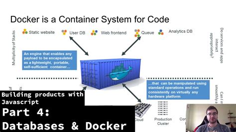Building Products With Javascript Part 4 Databases And Docker Youtube