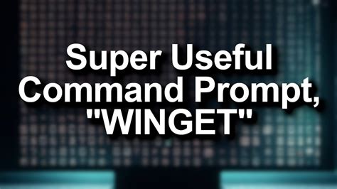 Super Useful Command Prompt Winget Upgrade” Upgrade Update Windows11 Tips Tipsandtricks