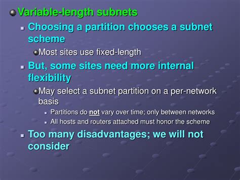 Ppt Classless And Subnet Address Extensions Cidr Powerpoint