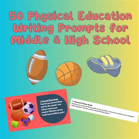50 Physical Education Writing Prompts Pe Bellwork Makeup Work Rainy Day