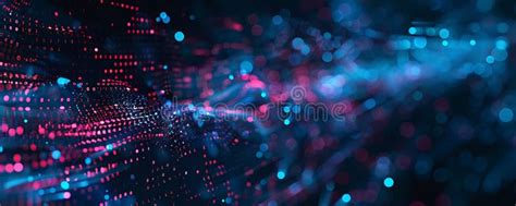 Abstract Visualization Of Futuristic Digital Data Flow And Connectivity
