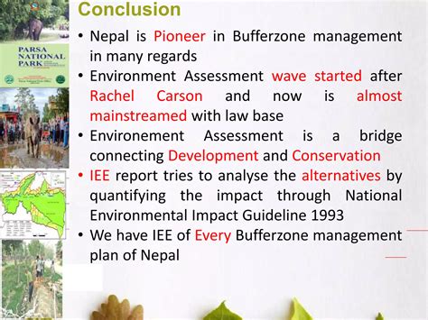 Environment Assessment Of Bufferzone Management Plan Pptx