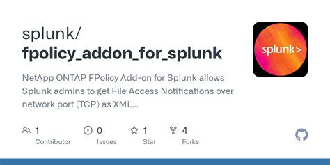 Github Splunkfpolicyaddonforsplunk Netapp Ontap Fpolicy Add On For Splunk Allows Splunk
