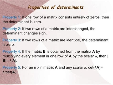 Determinants Mathematics