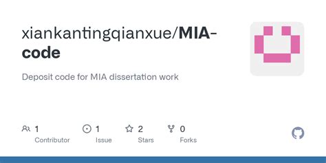 Issues Xiankantingqianxue MIA Code GitHub