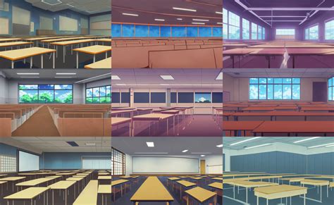 Anime High School Background
