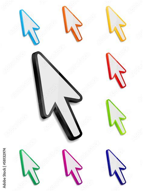 Mouse Arrow Cursor Vector Illustration Stock Vector Adobe Stock