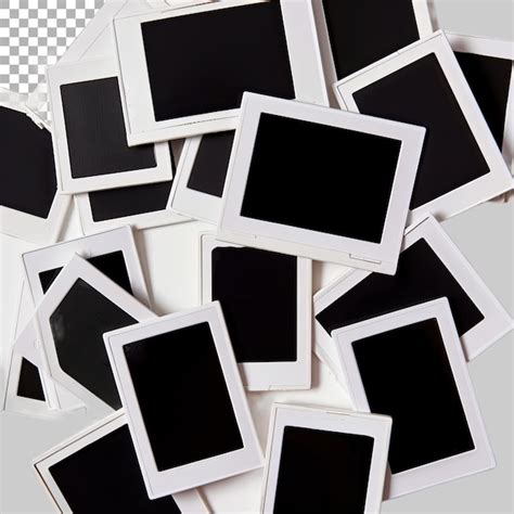 배경 Png 없이 투명한 배경에 고립된 빈 사진 프레임 프리미엄 Ai 생성 Psd