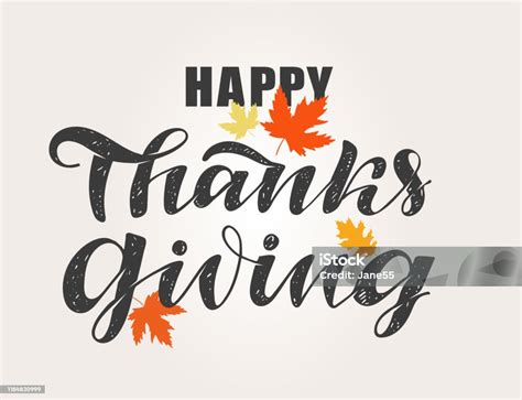 해피 감사의 날 감사를 줘 귀여운 손으로 그린 엽서 템플릿 배너 11월에 대한 스톡 벡터 아트 및 기타 이미지 11월 가을 감사합니다 Istock