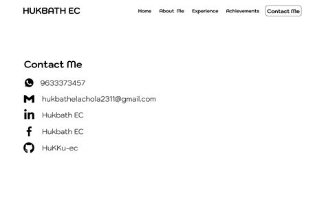 Github Hukku Ec Portfolio Portfolio Website