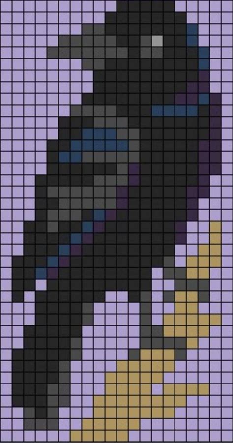 Raven Chart Crow Pixel Art Easy Crow Pixel Art Ideas Crossstitch