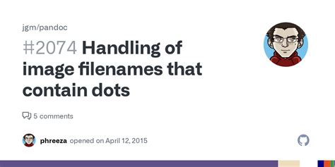 Handling Of Image Filenames That Contain Dots Issue Jgm Pandoc Github
