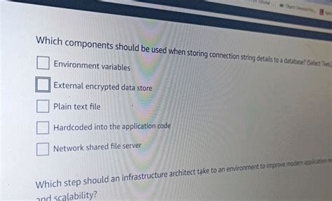 Which Components Should Be Used When Storing StudyX