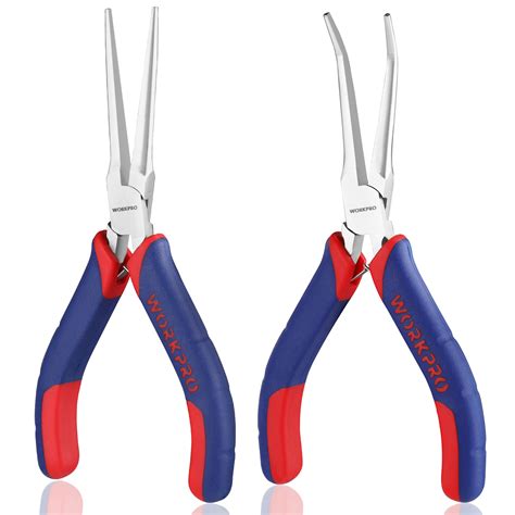 2 Piece 6 Mini Needle Nose Pliers Set Workpro® Tools
