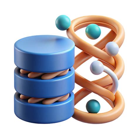 Vibrant Modern Abstract Dna Data Storage Visualization Isolated Genuine