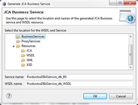 crear un dbadapter en osb 11g