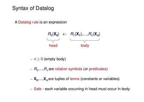Datalog And Its Extensions For Semantic Web Databases