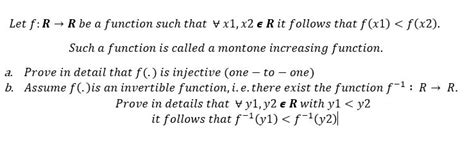 solved let f r rightarrow r be a function such that forall