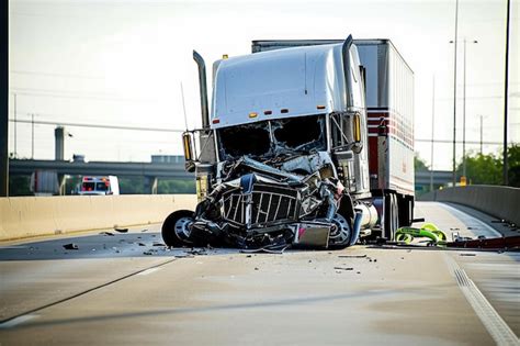 Premium Photo Highway Havoc Texas Semi Truck Collision Scene