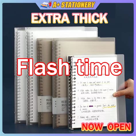 Notebook A B A Refillable Binder Cover Notebook Loose Leaf Sheets Big Binder Notebook