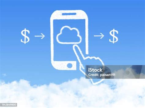 클라우드 컴퓨팅 개념입니다 휴대 전화 만들기 돈 구름 모양 개념에 대한 스톡 사진 및 기타 이미지 개념 개념과 주제 공유 개념 Istock