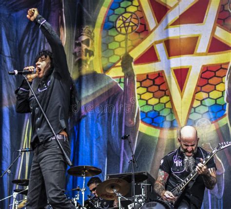 Anthrax Heavy Metal Band Live In Concert 2016 Editorial Photo Image