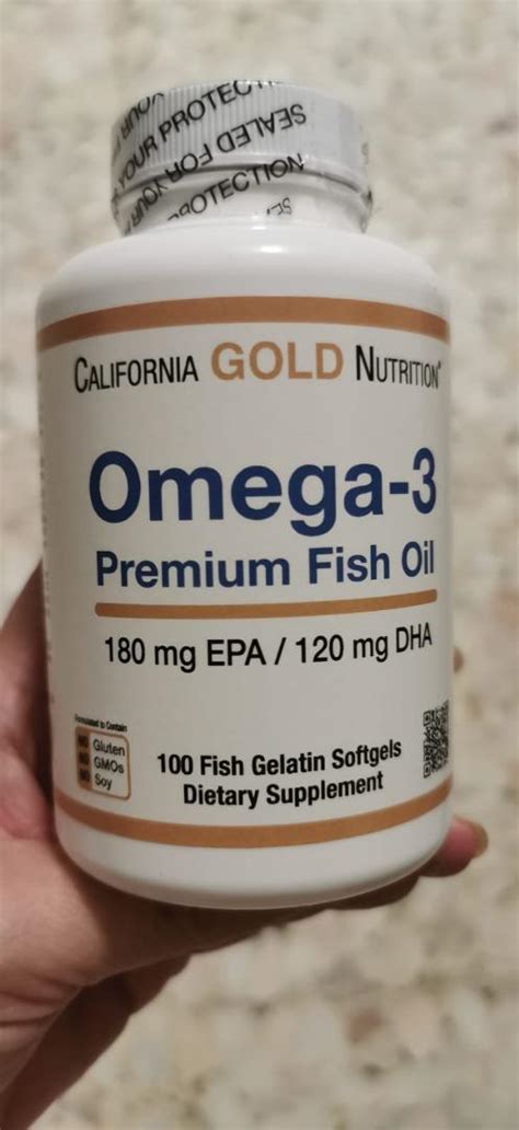 California Gold Nutrition, Omega-3 Premium Fish Oil, 180 EPA / 120 DHA ...