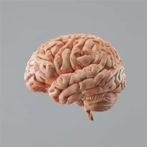 Anatomical Model Of A Human Brain Showcasing Detailed Structure And Features Stock Image Image