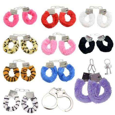 Algema Em Metal Corrente Festa A Fantasia Policial Pm Algemas Com Pel Cia Preta Vermelha Rosa