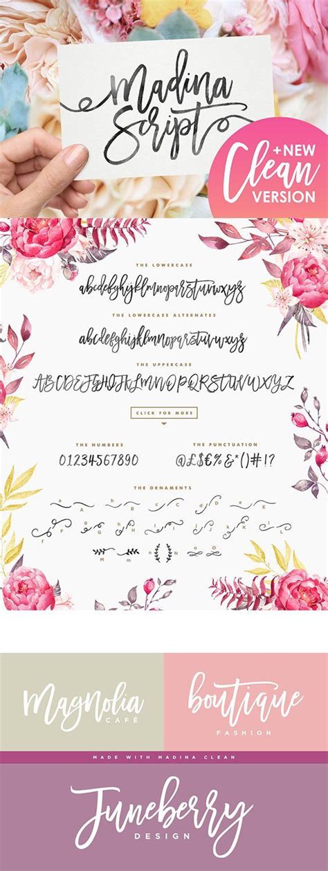 madina script new update elegant script fonts lettering fonts