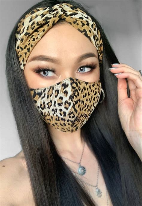 Luxury Chiffon Designer Face Mask With Optional Matching Etsy
