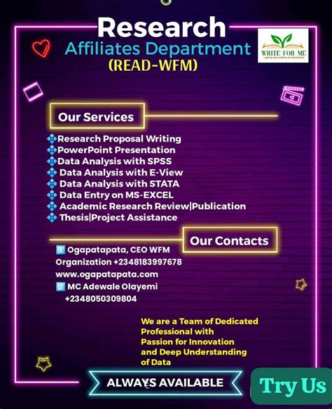 olayemi adewale on linkedin we are a team of dedicated researchers we