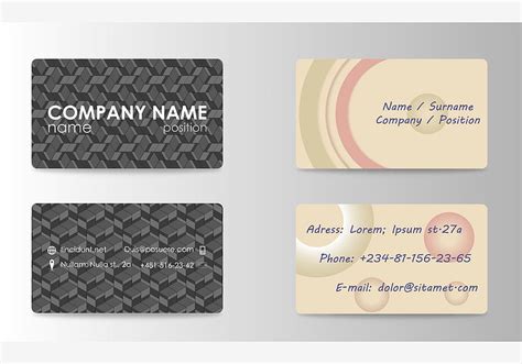 명함 디자인 벡터 Eps Ai Uidownload