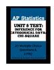 AP Statistics Unit Test Inference For Categorical Data Chi Square