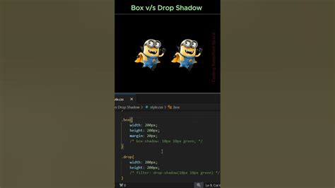 08 100 box v s drop shadow html css javascript tutorial project shorts youtube