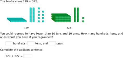 IXL Use Models To Add Three Digit Numbers Regroup Ones Nd Grade Math