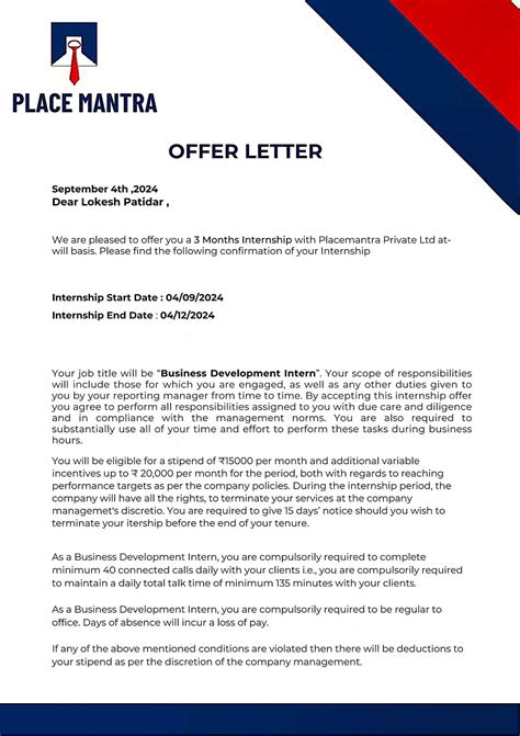 Lokesh Patidar On Linkedin Career Opportunity Internship Growth