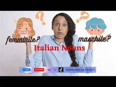 How To Identifiy The Gender Of Italian Nouns YouTube