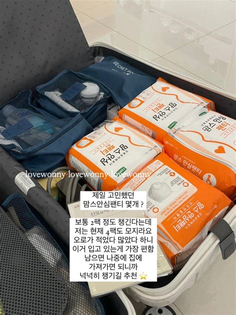 출산준비 조리원 출산가방리스트 맘스안심팬티 몇개 자연분만 준비물 네이버 블로그
