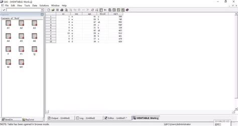 图解sas软件统计分析（一）：基本知识和界面操作 Public Library Of Bioinformatics