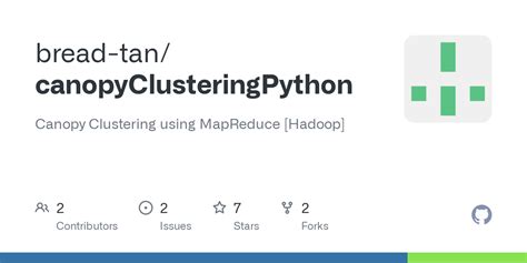 Github Bread Tan Canopyclusteringpython Canopy Clustering Using Mapreduce Hadoop