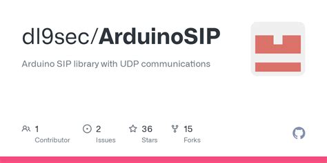 Github Dl9secarduinosip Arduino Sip Library With Udp Communications