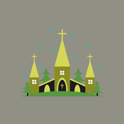 종교 건축 디자인 벡터에 대 한 교회 아이콘 Eps Ai Uidownload