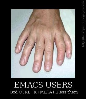 The Unbearable Lightness Of Bit Emacs Users