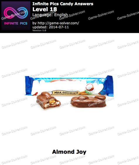 Infinite Pics Candy Level 18 • Game Solver