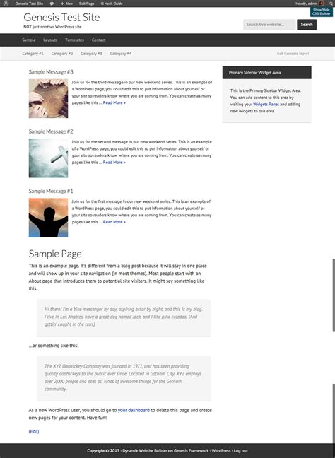 Showing Latest Posts Above Static Front Page Content When Using Dynamik Extender Sridhar Katakam