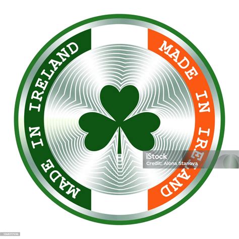 트레포일아일랜드 간판 라벨 디자인 및 국가 아일랜드 마케팅라운드 홀로그램 사인 트레포일이 있는 현지 생산 표지판 0명에 대한 스톡 벡터 아트 및 기타 이미지 Istock