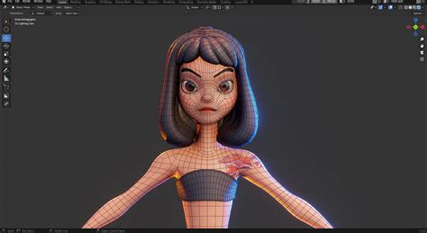 Rigged Stylized Girl Character Design Blender Dina Style 1 With Basemesh Superhive Rigged Stylized Girl Character Design Blender Dina Style 1 With Basemesh Superhive