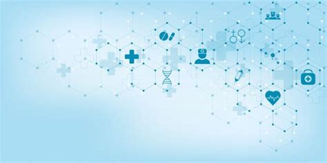 Medical Background With Flat Icons And Symbols
