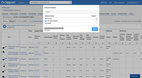 Lifecycle Status Now On Octopart Altium